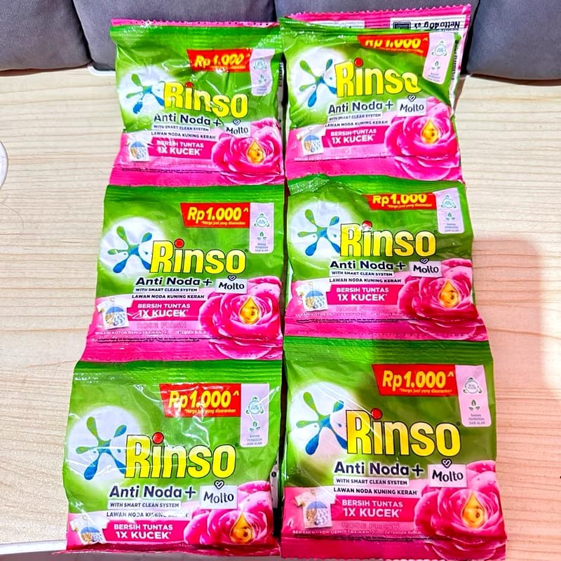 Jual Rinso Bubuk 1000an 3 Varian 38 Gram ( Isi 12 Sachet ) V01 | Shopee ...