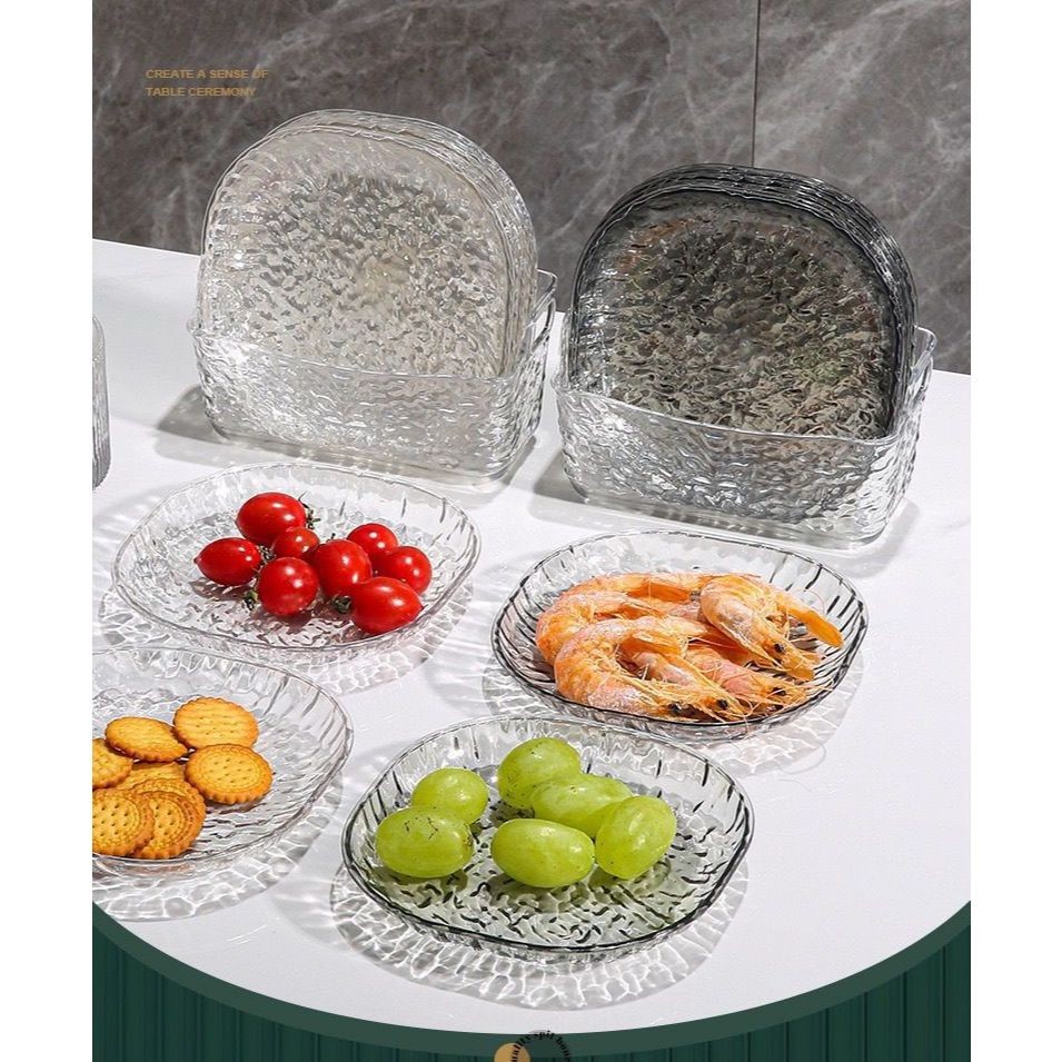 Jual QUEENSBAKEWARE Piring Buah Set 8 in 1 Plus Wadah Piring Aestetic ...