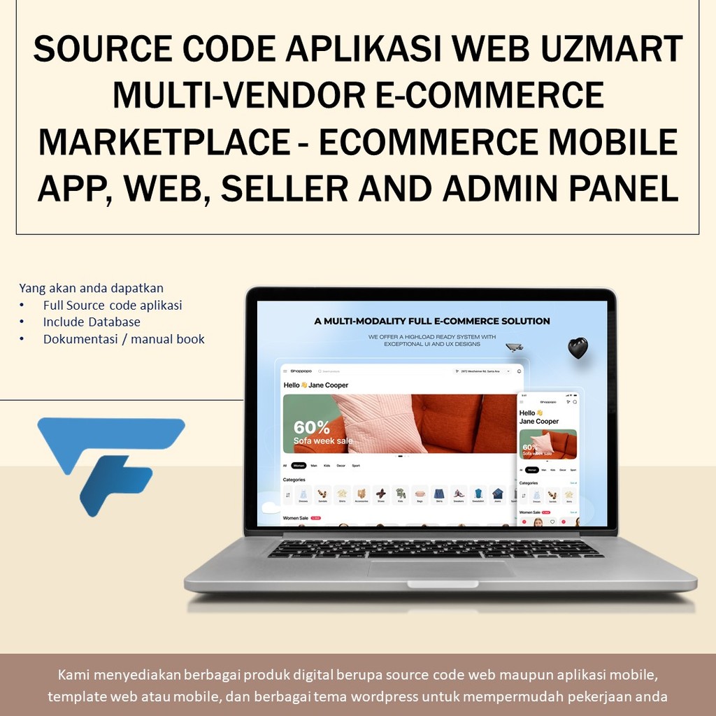 Jual SOURCE CODE APLIKASI WEB UZMART MULTI-VENDOR E-COMMERCE MARKETPLACE - ECOMMERCE MOBILE APP ...
