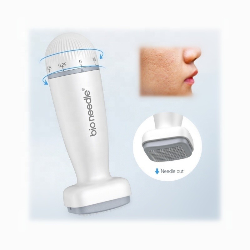 Jual Microneedle Derma Roller Stamp Pen Adjustable BioNeedles ...