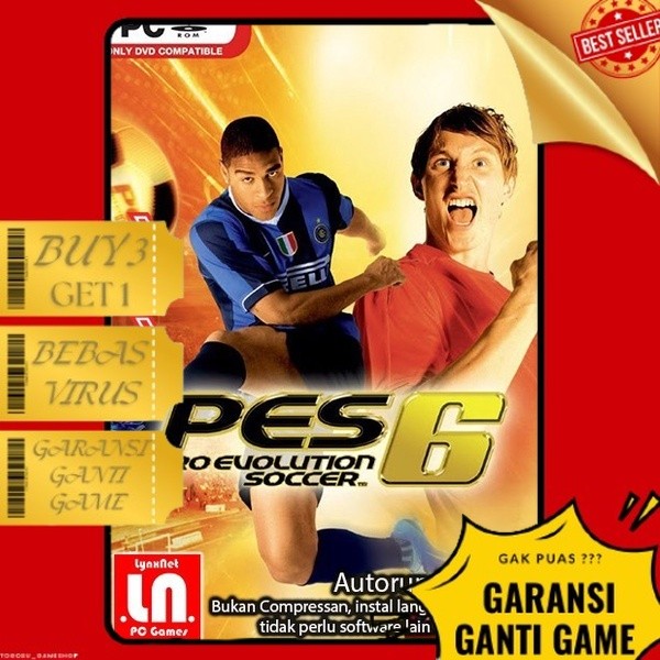 Jual Pro Evolution Soccer 6 - PES6 - PC Game Sport - Download Langsung ...