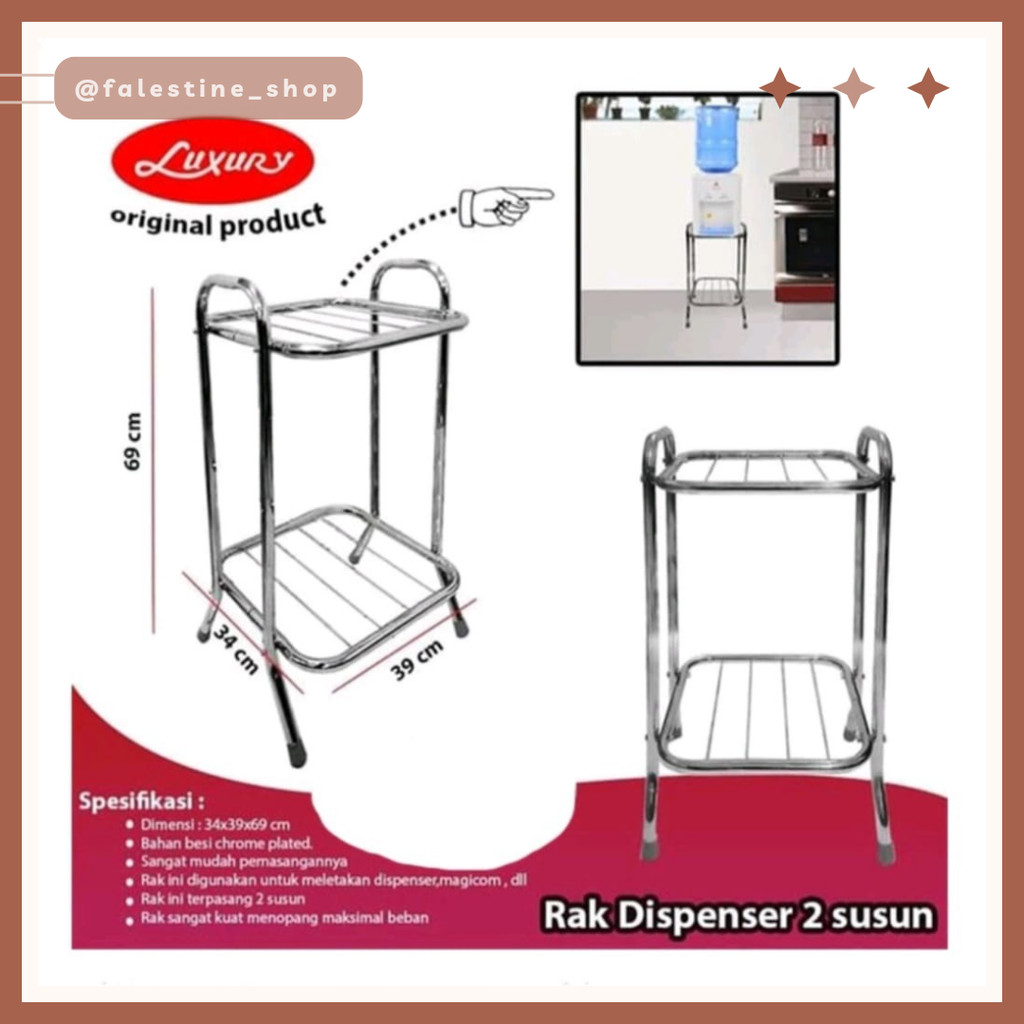 Jual Rak Dispenser Stainless 2 Susun | Shopee Indonesia