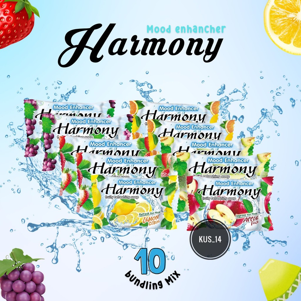 Jual 10 PCS SABUN HARMONY - SABUN MANDI BATANGAN HARMONY 70 GRAM ...
