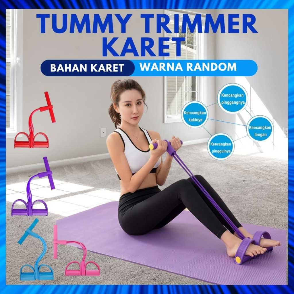 Jual KARET TUMMY TRIMMER ELASTIS ALAT OLAHRAGA GYM FITNESS SIT UP ...