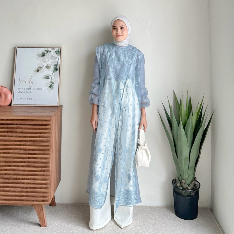 Jual Zize Outer Brokat Organza Full Payet - Baju wanita Kondangan ...