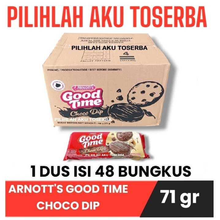Jual Arnott's Good Time Cookies CHOCO DIP 71 gr - ( HARGA 1 DUS ...