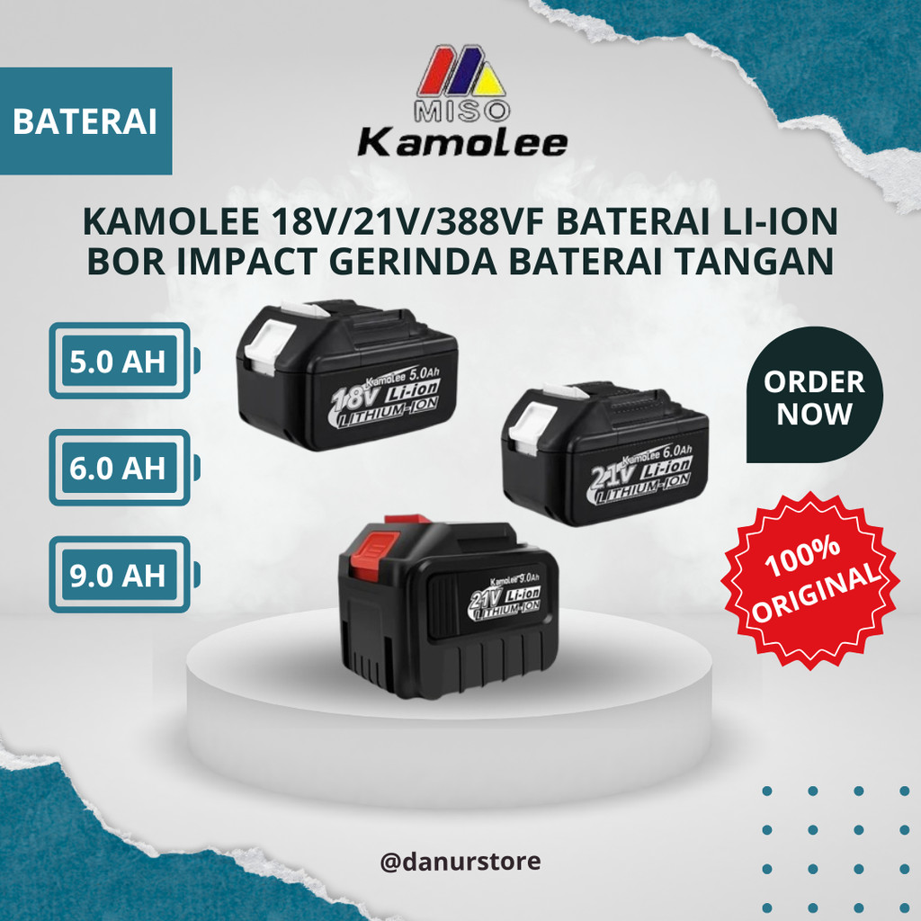 Jual Kamolee 18V/21V 3000mAh/6000mAh/9000mAh/18V/21V/388VF Baterai Li-ion Bor Baterai Tangan/JLD ...