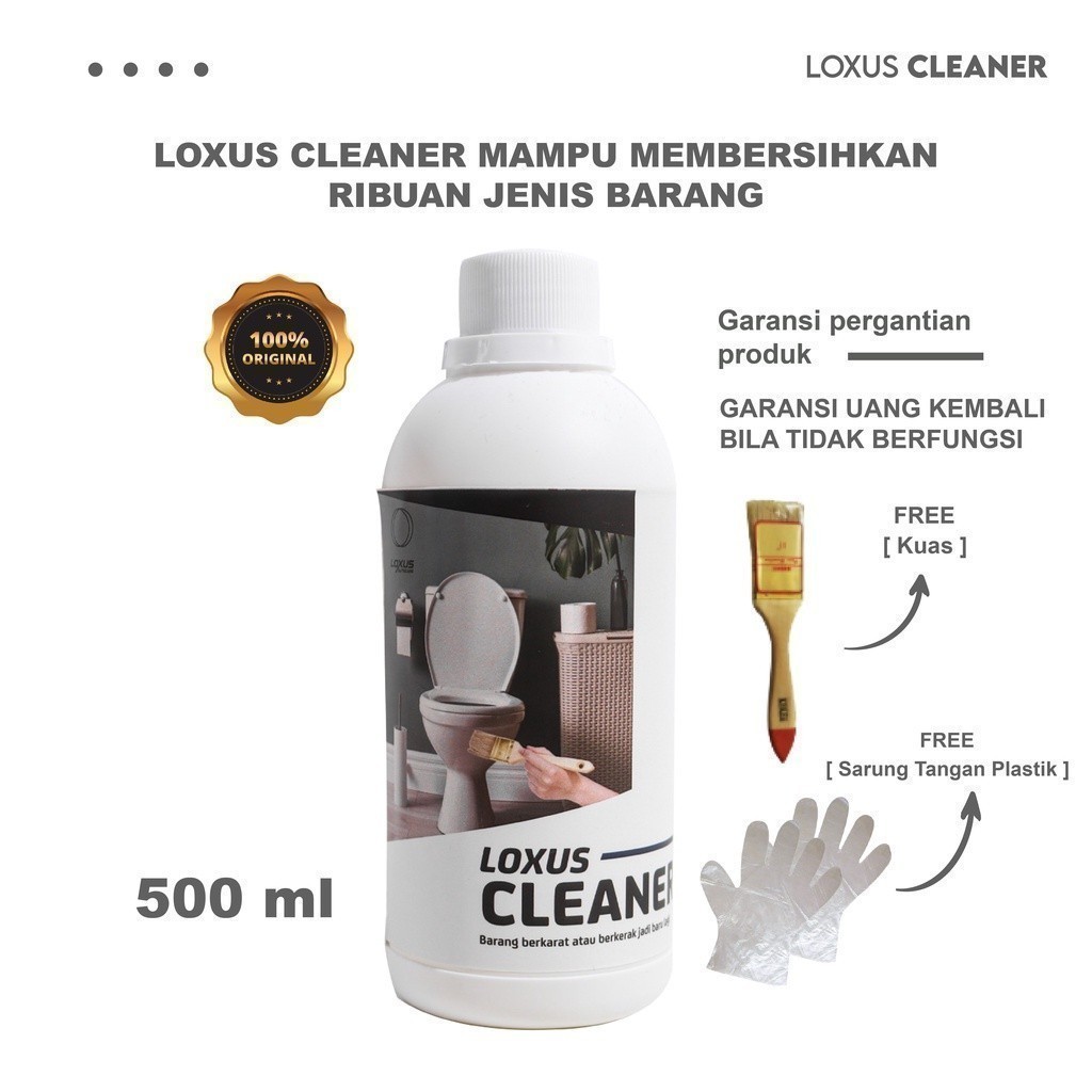 Jual Loxus Cleaner 500ml Pembersih Kerak Toilet Kamar Mandi Stainless ...