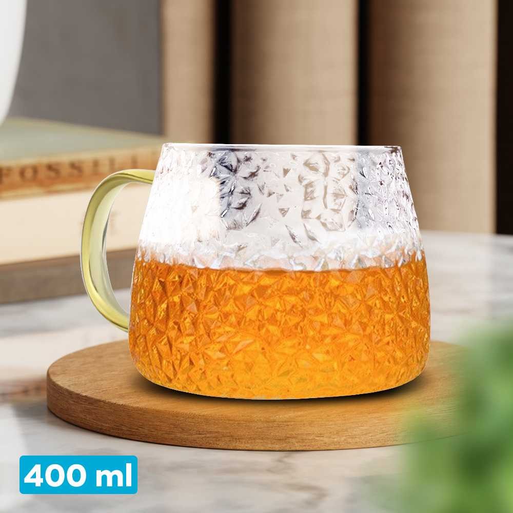 Jual Miflame Cangkir Kopi Kaca Tahan Panas Hammer Aesthetic Mug 400ml | Shopee Indonesia