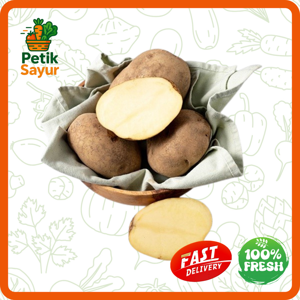 Jual Kentang Dieng Super Konvensional 1 kg PetikSayur | Shopee Indonesia
