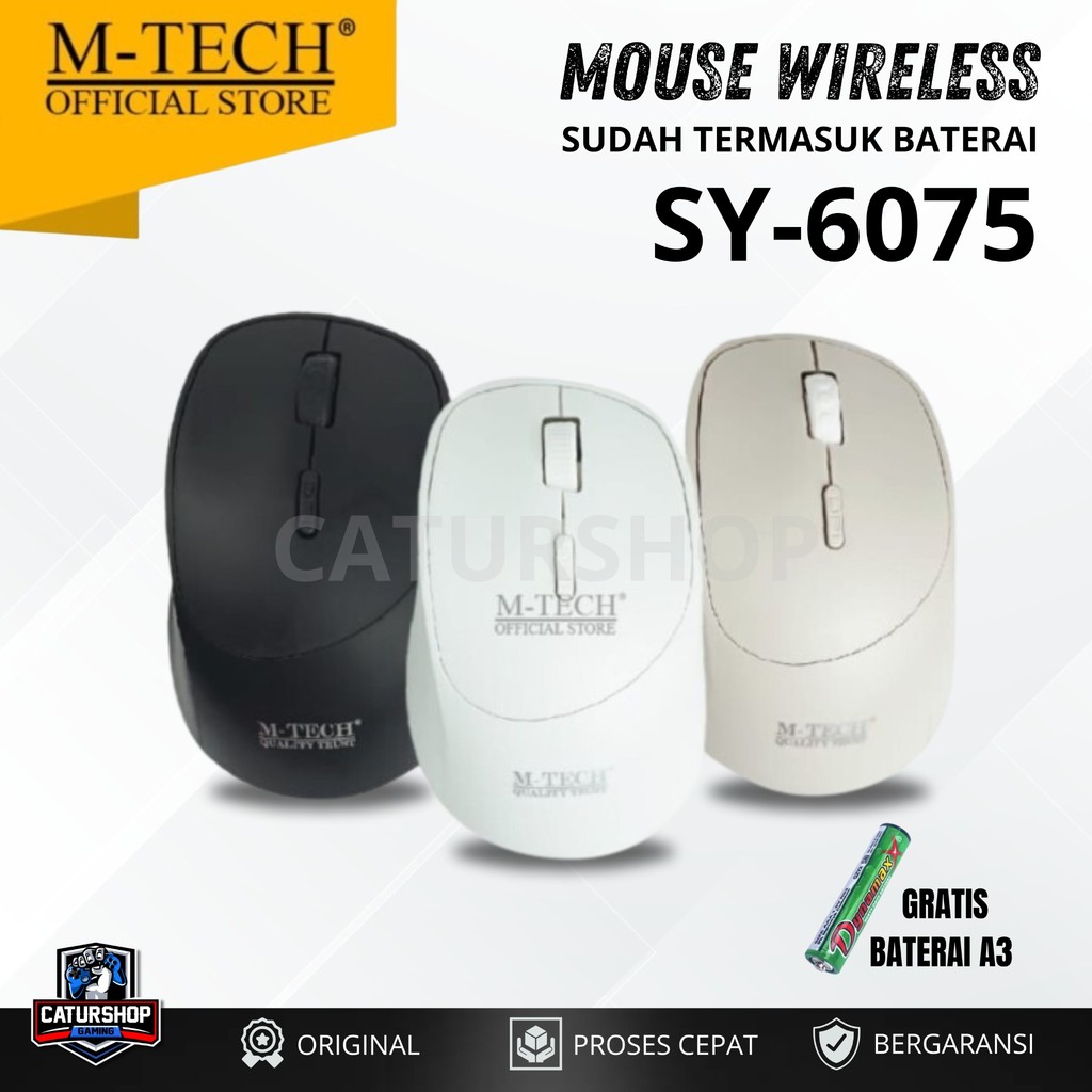 Jual Mouse Wireless M-Tech SY 6075 PRO / SY6075 / SY-6075 Original ...