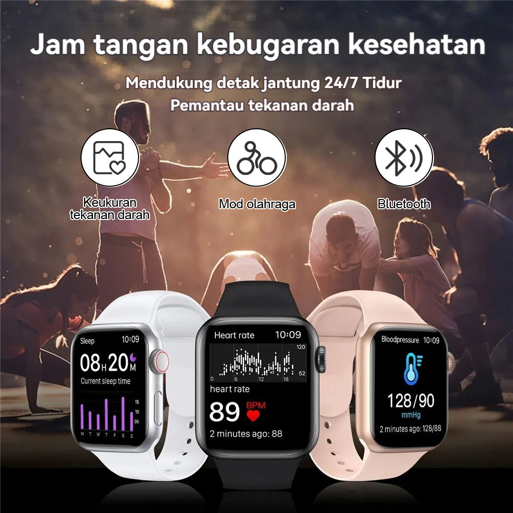Jual i9 ProMax S Smartwatch Panggilan Bluetooth Monitor detak jantung ...