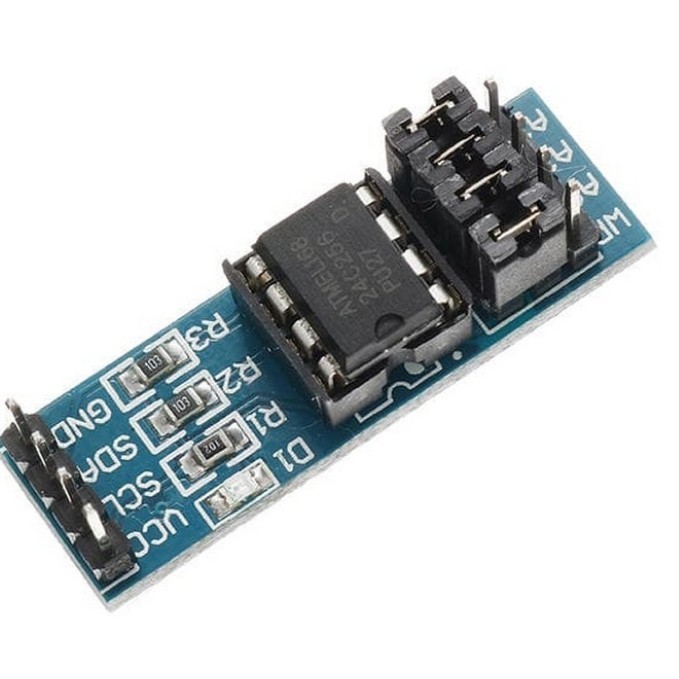 Jual AT24C256 I2C serial interface data EEPROM storage module | Shopee ...
