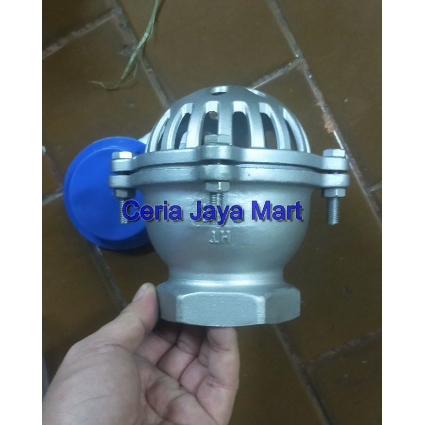 Jual Foot Valve Stainles 3" Inch Drat BSPT PN16 / Foot Klep Valve Drat ...