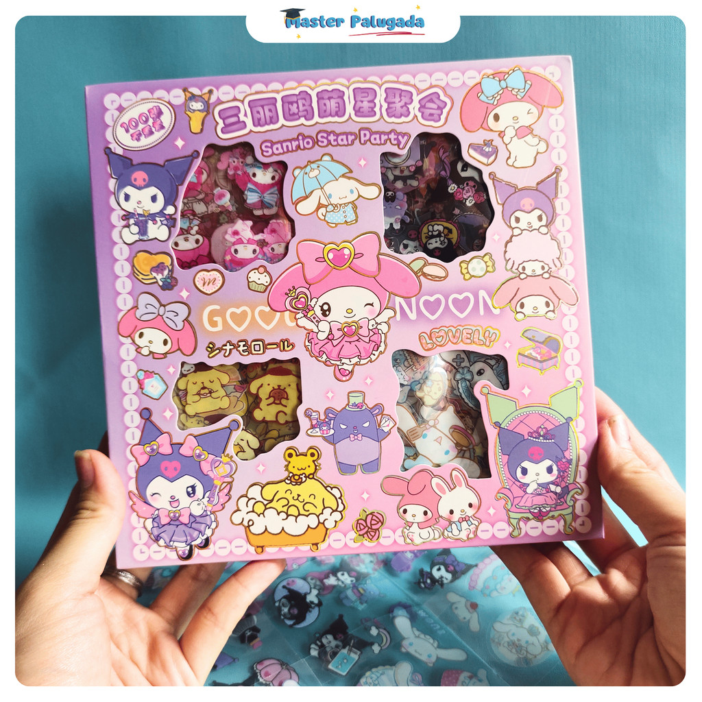 Jual Sticker Stiker Sanrio Labubu Kuromi Melody Cinamonroll Super Hero ...