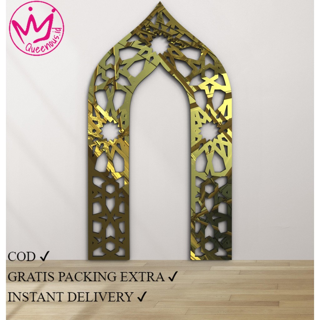 Jual Akrilik Hiasan Dinding "MIHRAB" Ukuran 100x180cm SUPER BESAR Motif ...