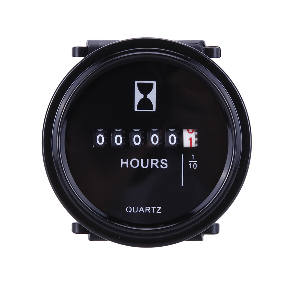 Jual DC 12/24/36V Digital Hour Meter Counter Quartz Timer for Marine ...