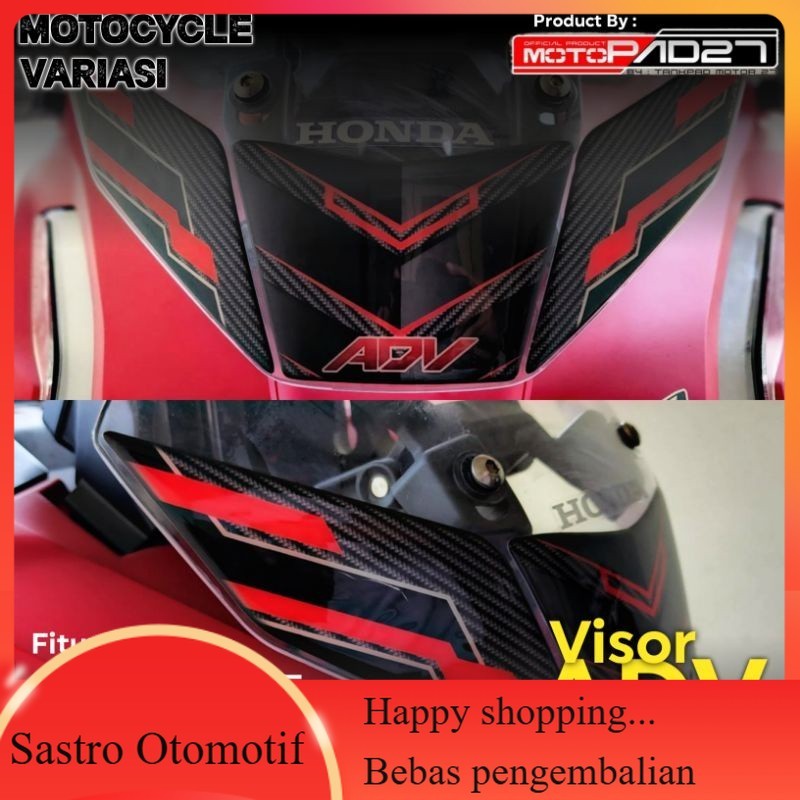 Jual Stiker Visor motor ADV 160 Sticker Windshield ADV 160 Resin ...