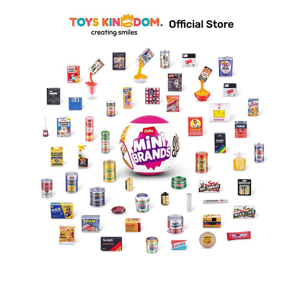 Jual Toys Kingdom Zuru Playset Mini Brands Retro Grocery S1 Pdq Random ...