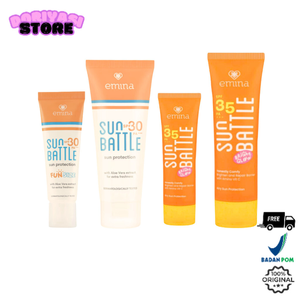 Jual Emina Sunscreen Spf 30 20ml 50ml 12ml - DORIYASI | Shopee Indonesia