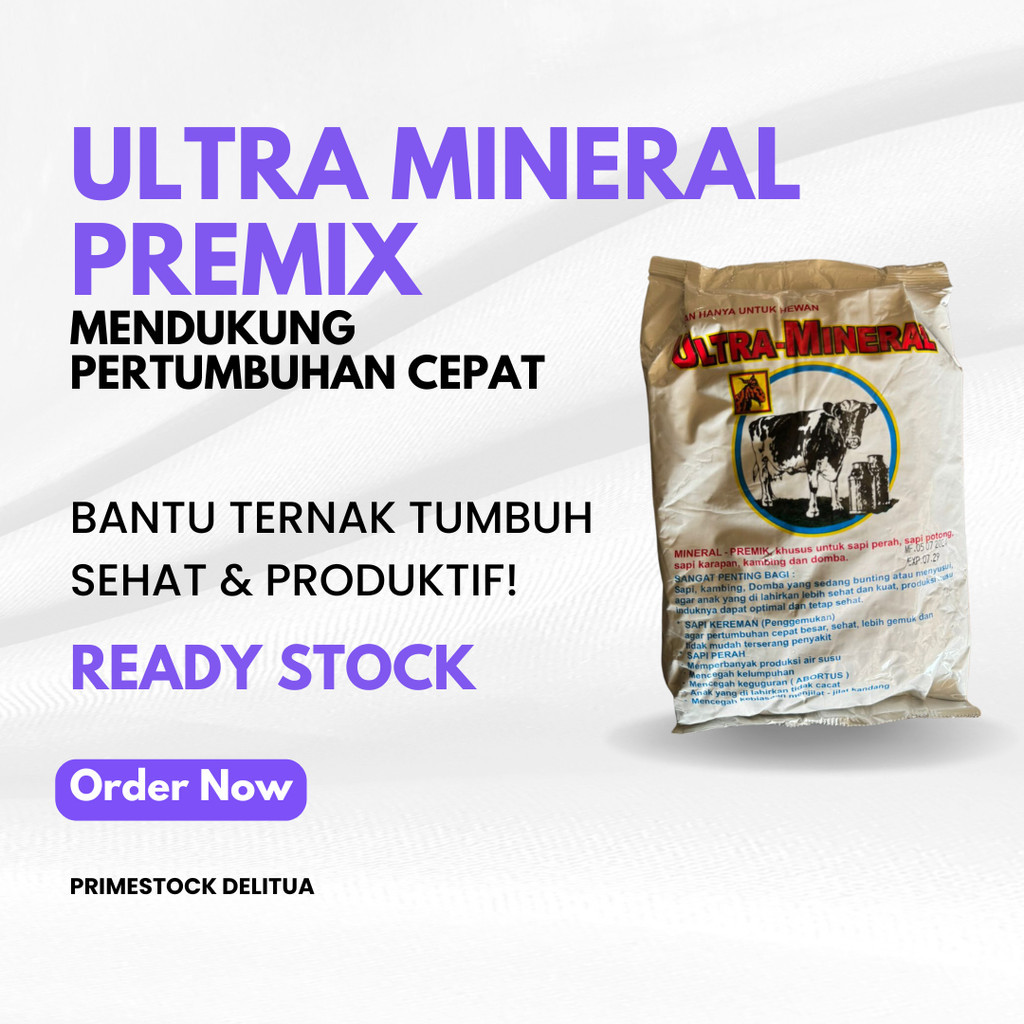Jual Ultra Mineral Premix 1 KG EKA FARMA - Suplemen Nutrisi untuk Sapi, Kambing, dan Domba ...