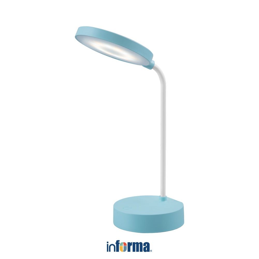 Jual Informa Lampu Meja Led Rechargeable Round - Biru Multifunctional ...