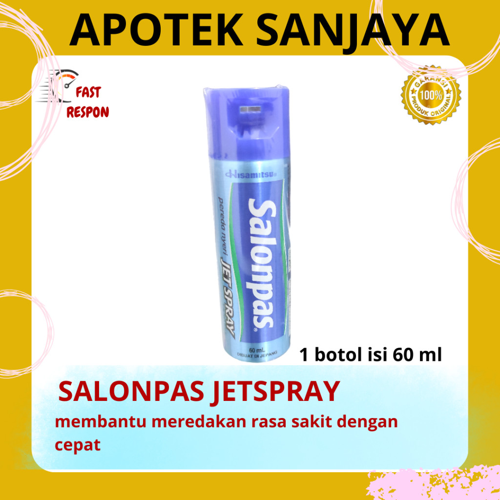 Jual SALONPAS JETSPRAY / PEREDA NYERI INSTANT / PEREDA NYERI SEMPROT ...
