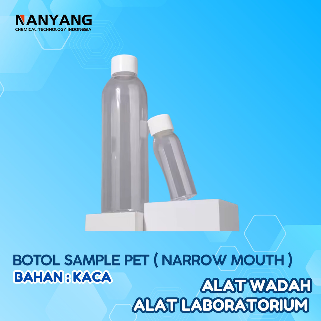 Jual Botol Sampel Plastik PET Mulut Kecil / Narrow Mouth 100 ml ...