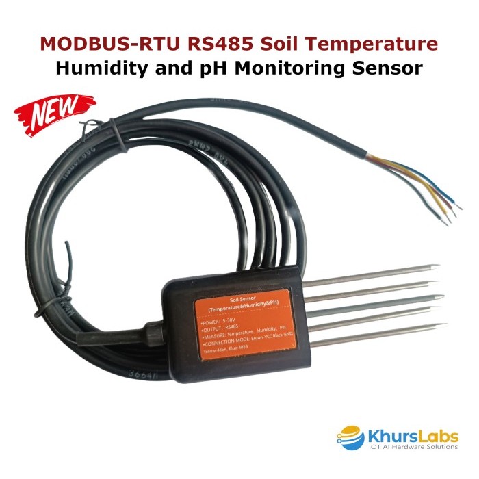 Jual JS99 MODBUS RTU RS485 Soil Temperature Humidity and pH Monitoring ...