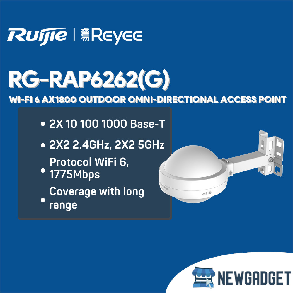 Jual RUIJIE REYEE RG-RAP6262(G) WI-FI 6 AX1800 OUTDOOR OMNI-DIRECTIONAL ...