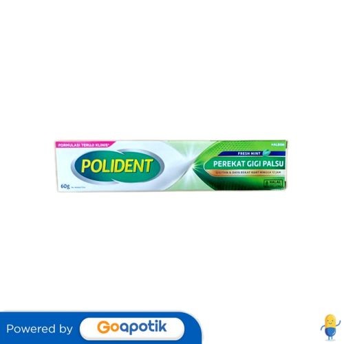 Jual Polident Denture Adhesive Cream Fresh Mint 60 Gram Tube | Shopee ...