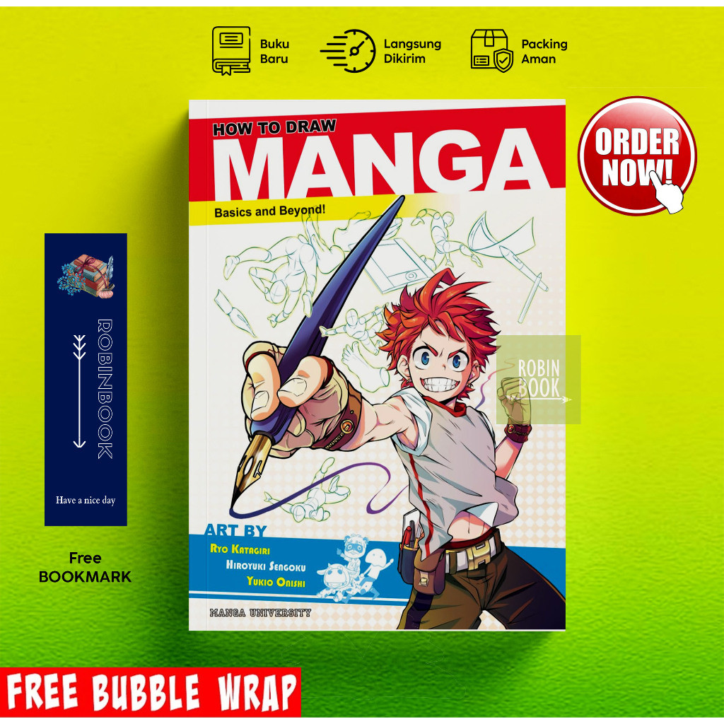 Jual (English) How to Draw Manga: Basics and Beyond! by Manga ...
