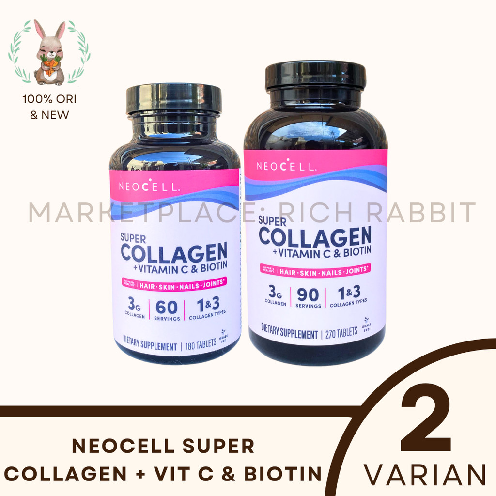 Jual Neocell Super Collagen + Vitamin C & Biotin Hair Skin Nail ...