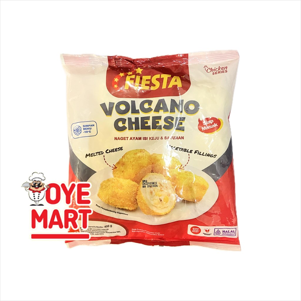 Jual FIESTA NUGGET VOLCANO CHEESE 400GR / NAGET KEJU | Shopee Indonesia