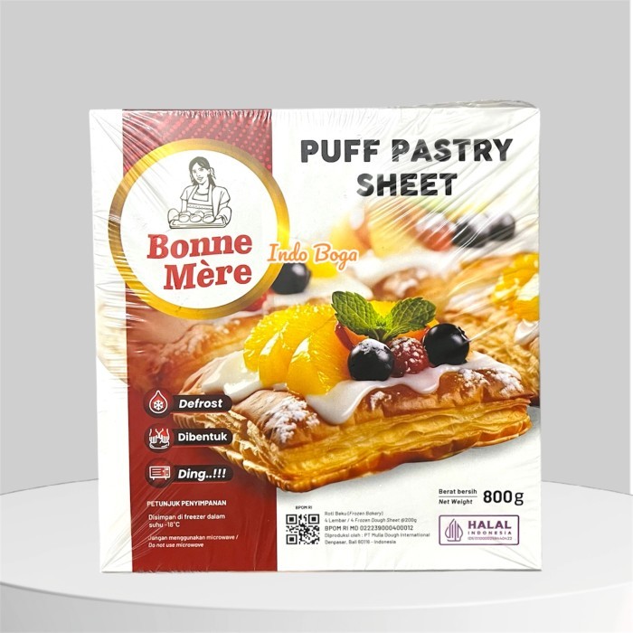 Jual Bonne Mere pastry sheet plain / puff pastry / danish pastry sheet ...