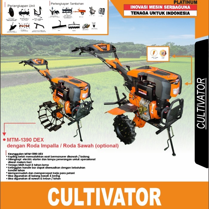 Jual CULTIVATOR TRAKTOR MINI DIESEL MATSUMOTO MTM 1390 DEX SAWAH ...