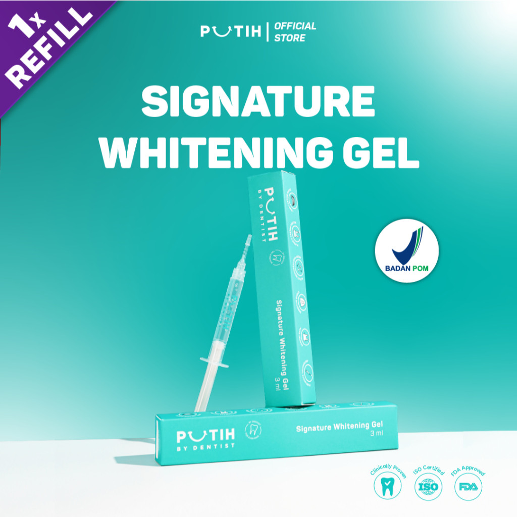 Jual PUTIH Signature Whitening Gel Refill Kit Pemutih Gigi Formulasi ...