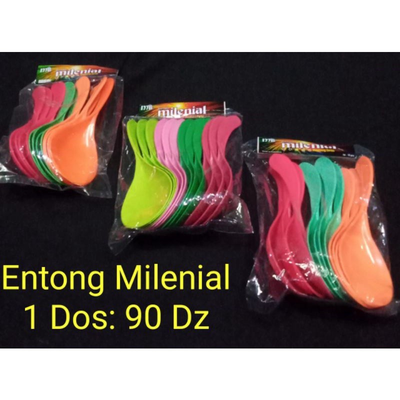 Jual Aaron | [Isi 12 PCS] Entong Candy Milenial/Centong Nasi Plastik ...