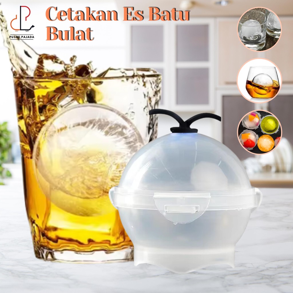 Jual Cetakan Es Batu Bulat 5cm Sphere Ice Mold Ball Shape Alat Cetak Es ...