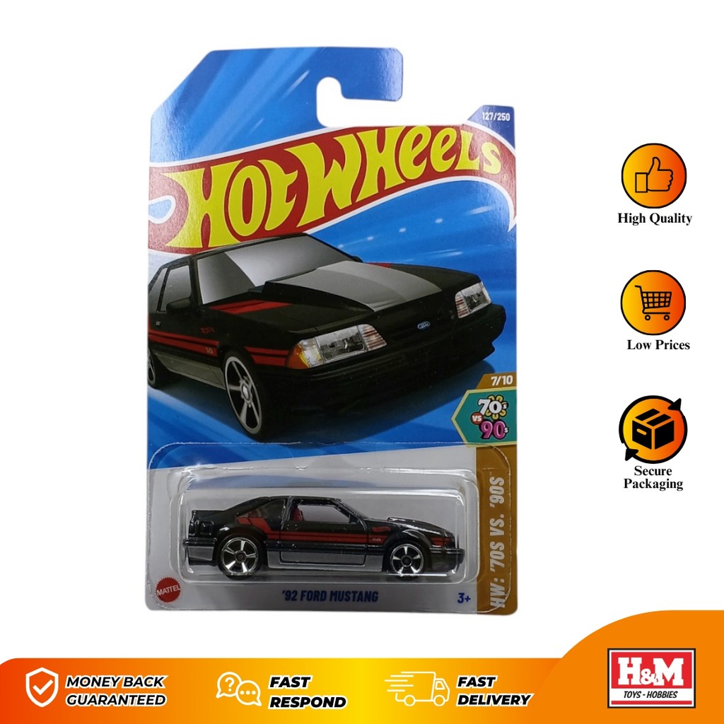 Jual Hot Wheels 92 Ford Mustang Hitam - F 2025 | Shopee Indonesia