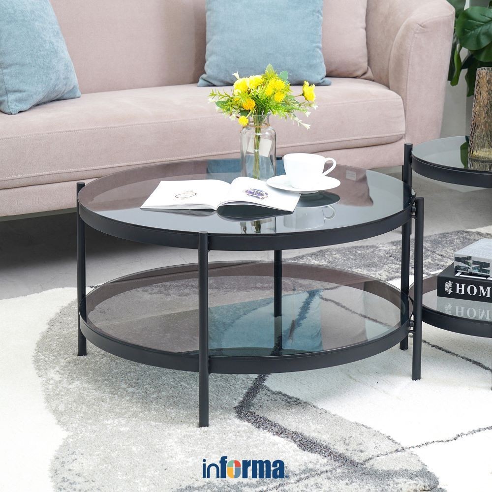 Jual Informa Bayonne Meja Tamu - Hitam Coffee Table Meja Ruang Tamu ...
