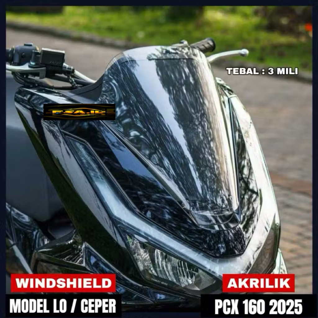 Jual Visor PCX160 2025 - visor PCX 160 new 2025 - Windshield pcx 160 ...