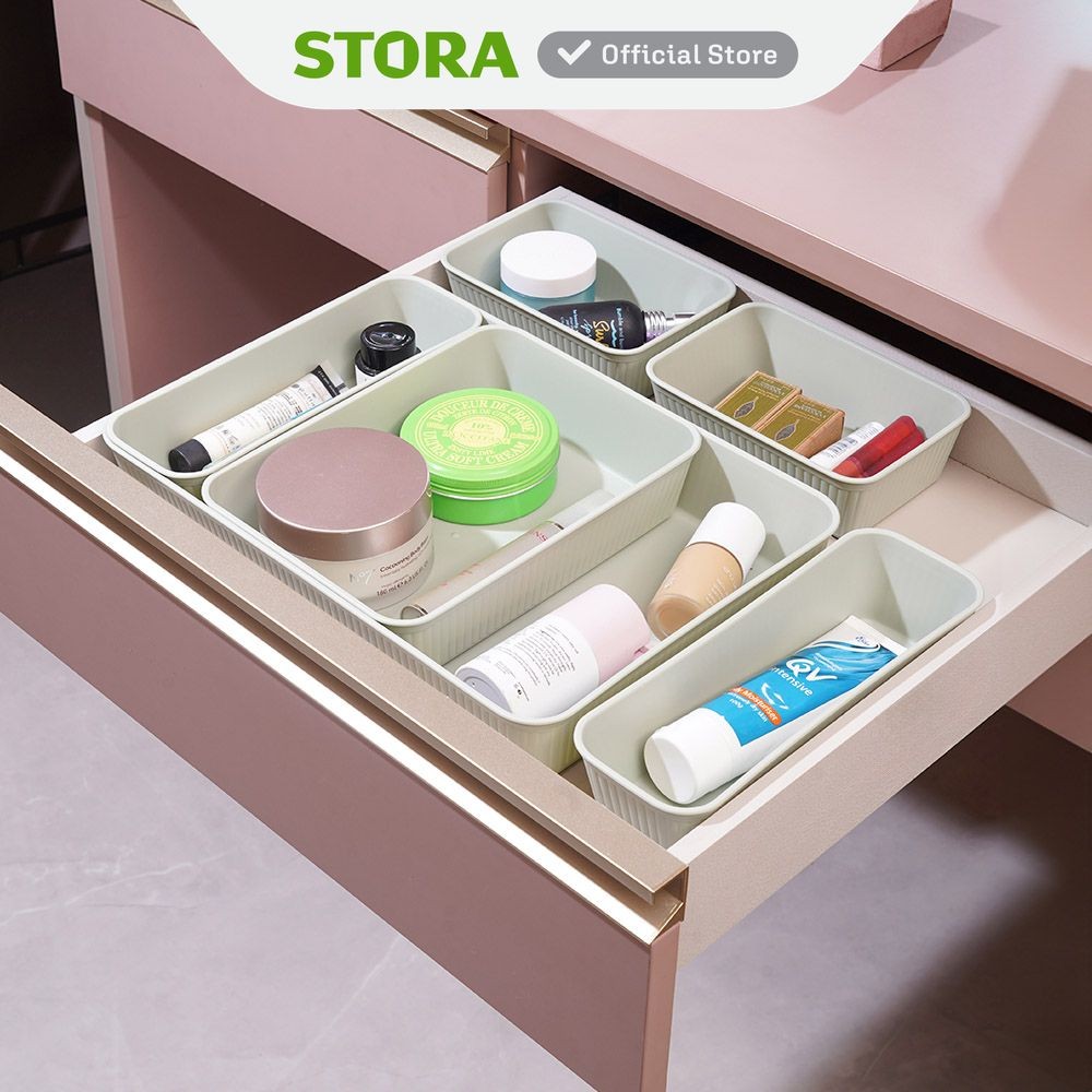 Jual Stora Set 6 Pcs Kotak Penyimpanan Organizer Serbaguna Tempat ...