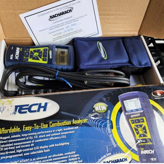 Jual Bacharach 0024-8510 Fyrite InTech Combustion Analyzer W/ O2 Sensor ...