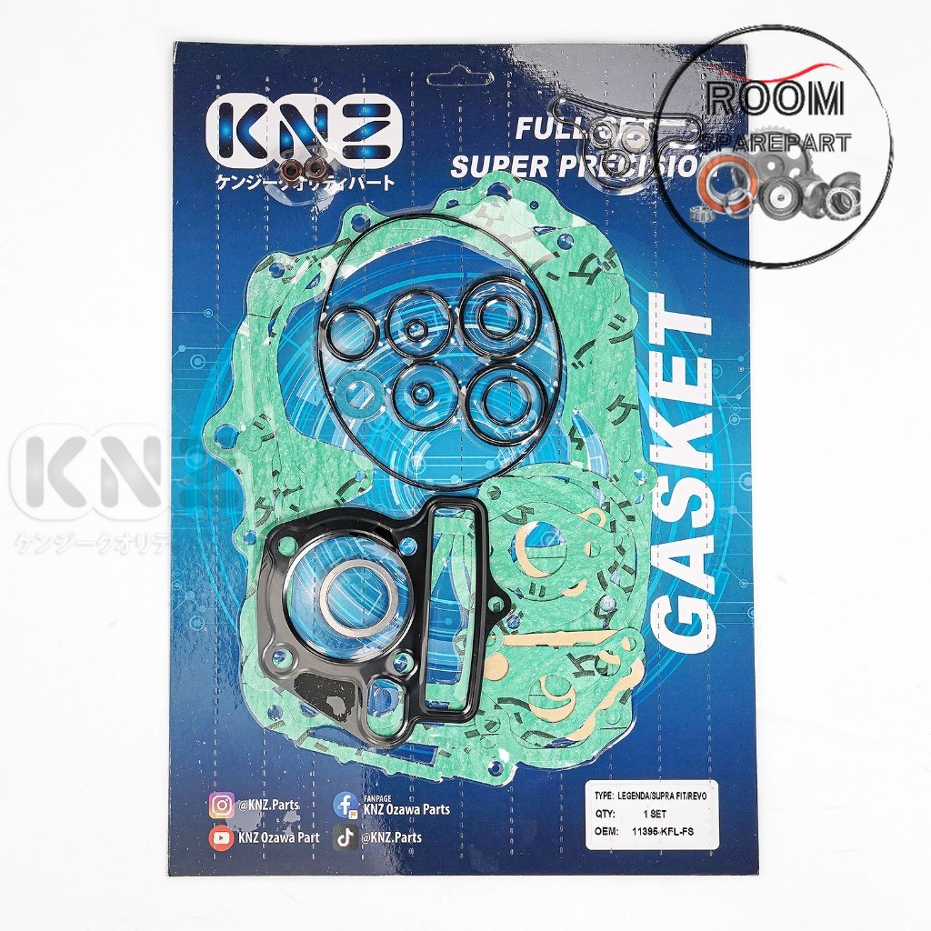 Jual Paking Gasket Full Set LEGENDA / SUPRA FIT / REVO Merk KNZ | Shopee Indonesia