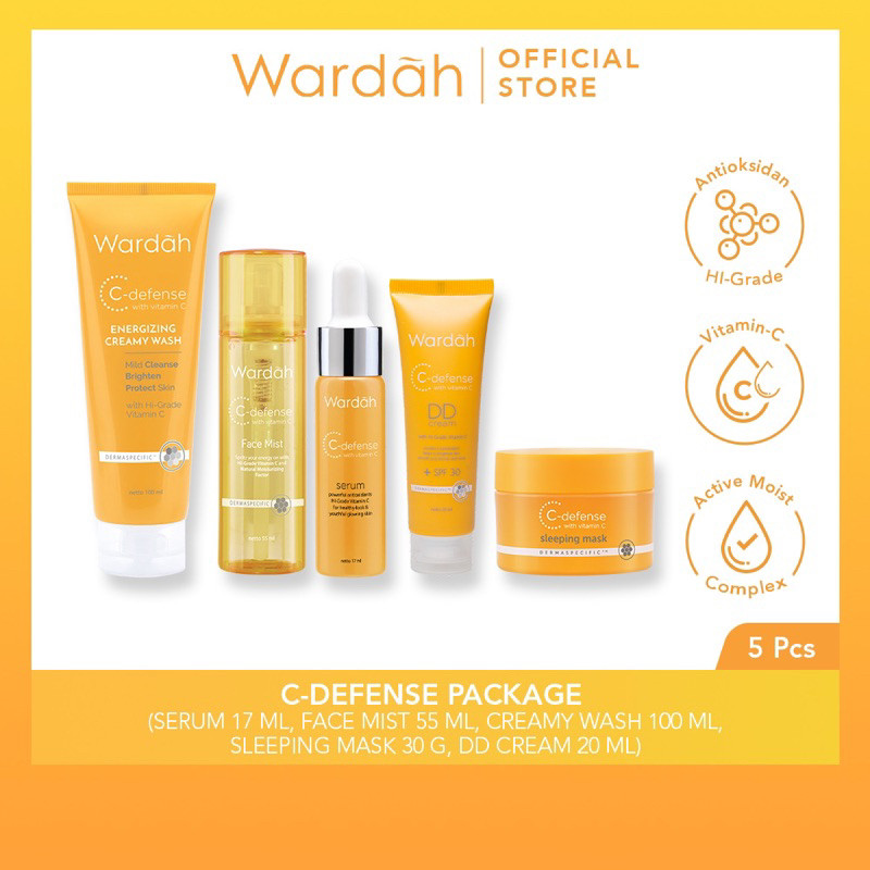 Jual WARDAH C-DEFENSE SERIES VITAMIN C MENCERAHKAN | Shopee Indonesia