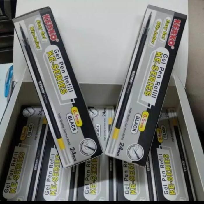 Jual REFILL GEL KENKO KE-SERIESISI 24 PCS HITAM / REFILL PULPEN KENKO ...