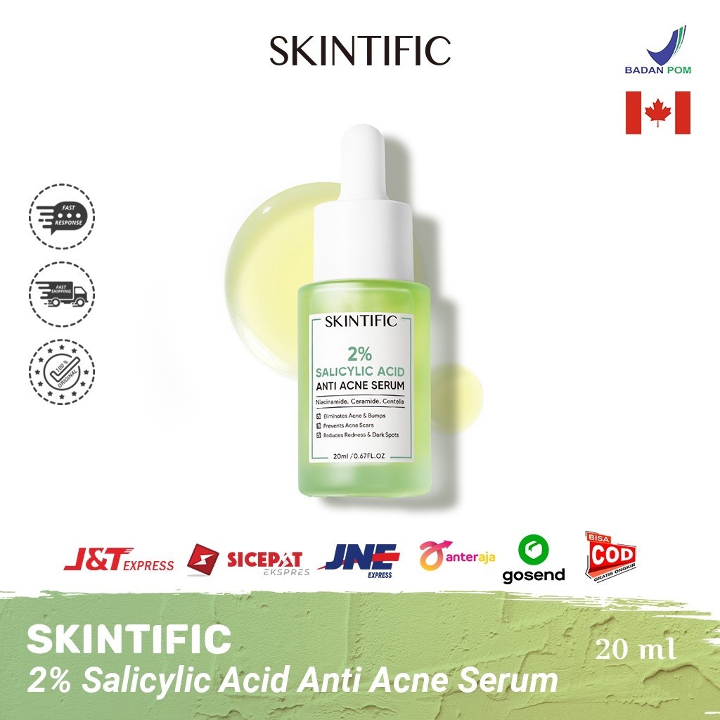 Jual SKINTIFIC 2% Salicylic Acid Anti Acne Serum [BPOM] | Shopee Indonesia