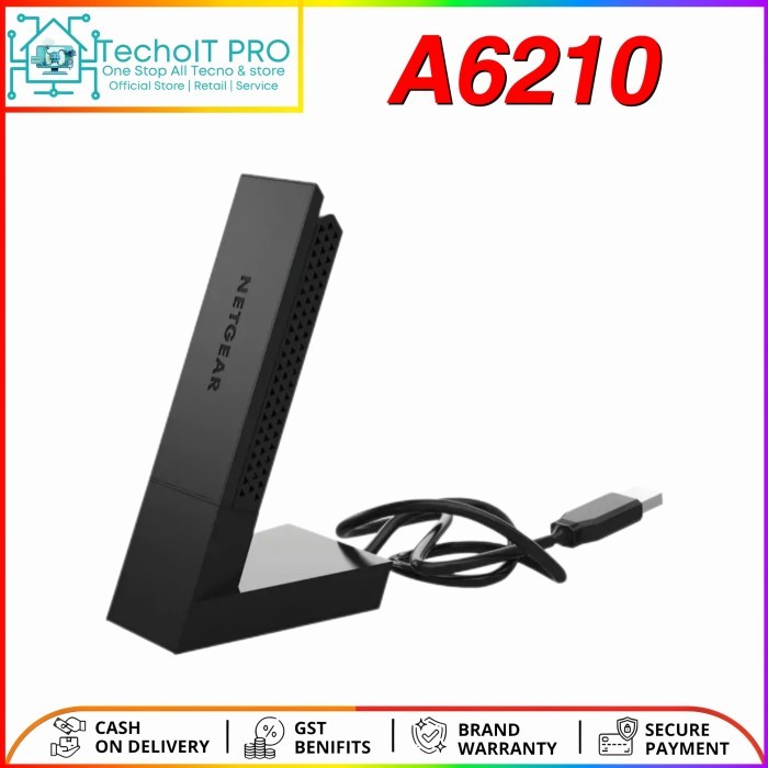 Jual Netgear A6210 AC1200 USB 3.0 Dual Band High Gain WiFi USB Adapter | Shopee Indonesia