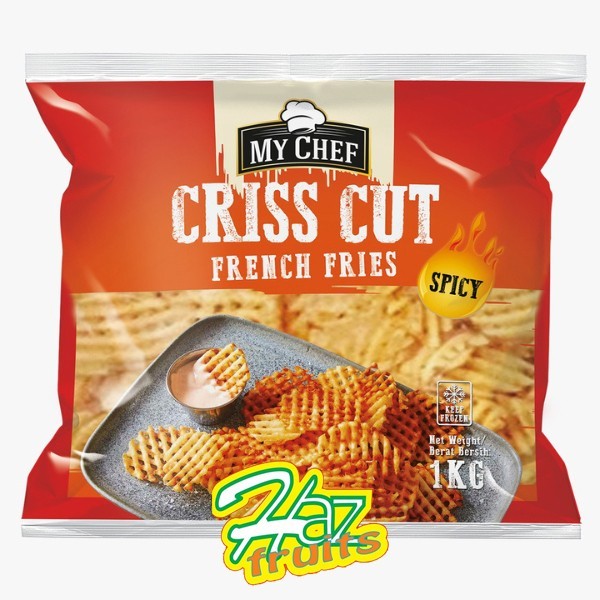 Jual My Chef CrissCut Spicy French Fries | Kentang Goreng Frozen 1 Kg | Shopee Indonesia